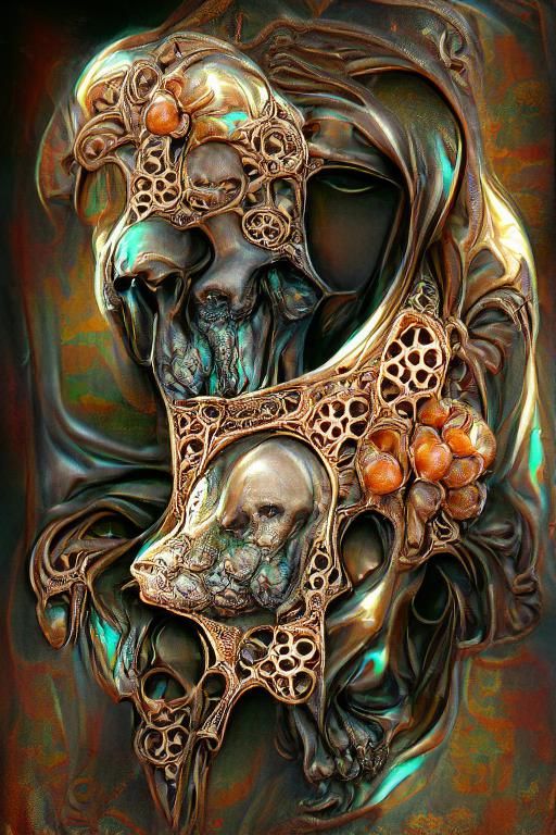 Skull Series 1 W01A - AI Generated Artwork - NightCafe Creator