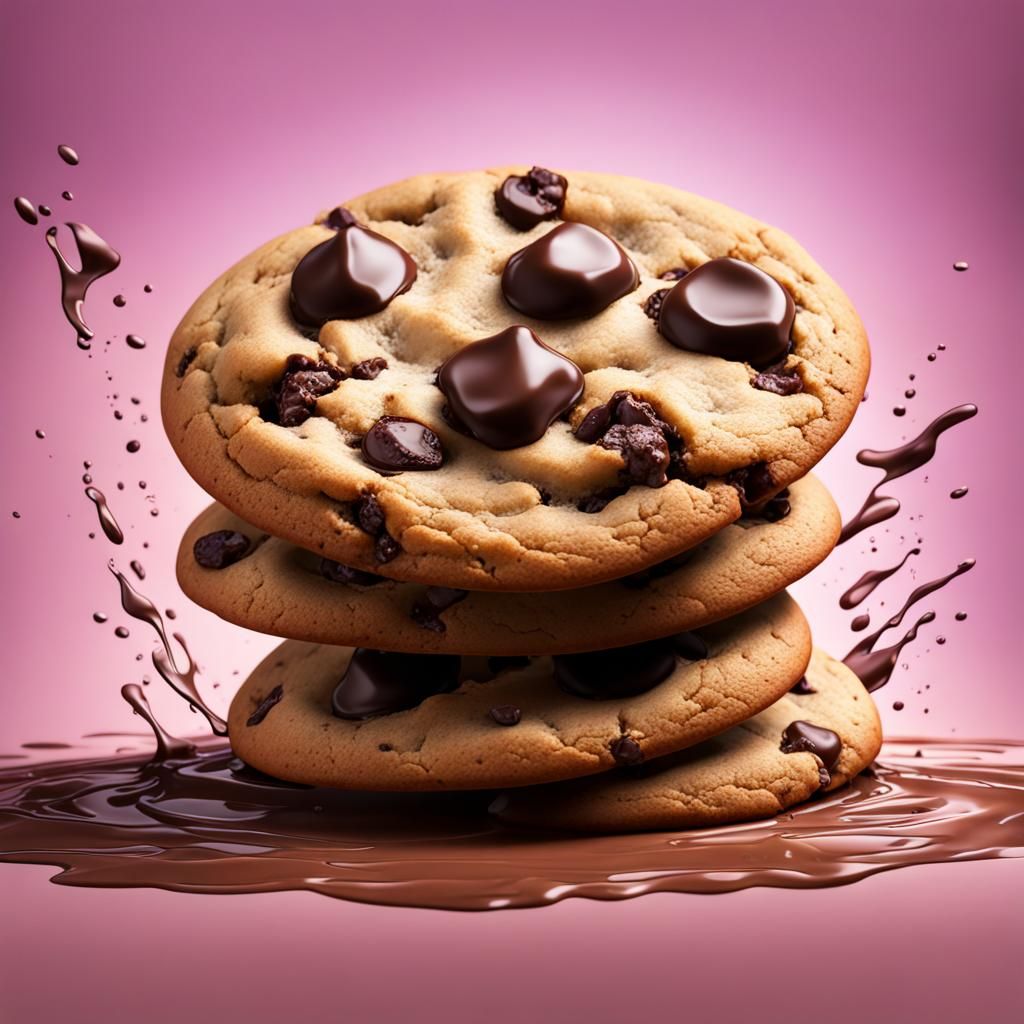 chocolate chip cookies - AI Generated Artwork - NightCafe Creator