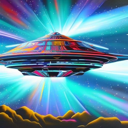 The starship's first trip into hyperspace graffiti art, splash art ...