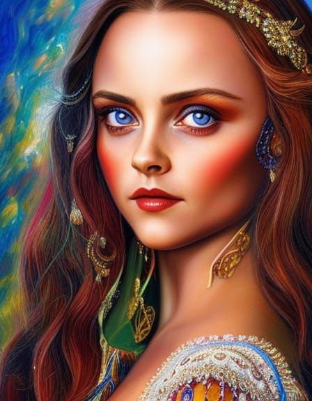 Christina Ricci (Josephine Wall) - AI Generated Artwork - NightCafe Creator