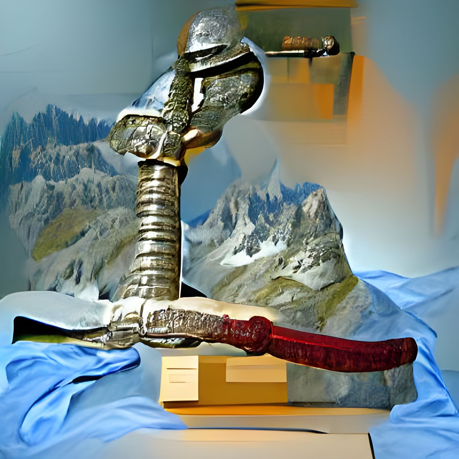 the alps medieval sword roman sculpture - AI Generated Artwork ...