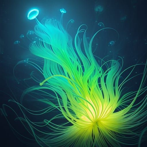 A strange, rootless plant that drifts through the air like a jellyfish ...