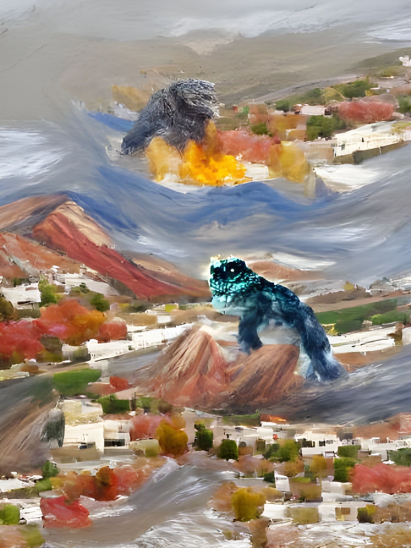 Godzilla - AI Generated Artwork - NightCafe Creator