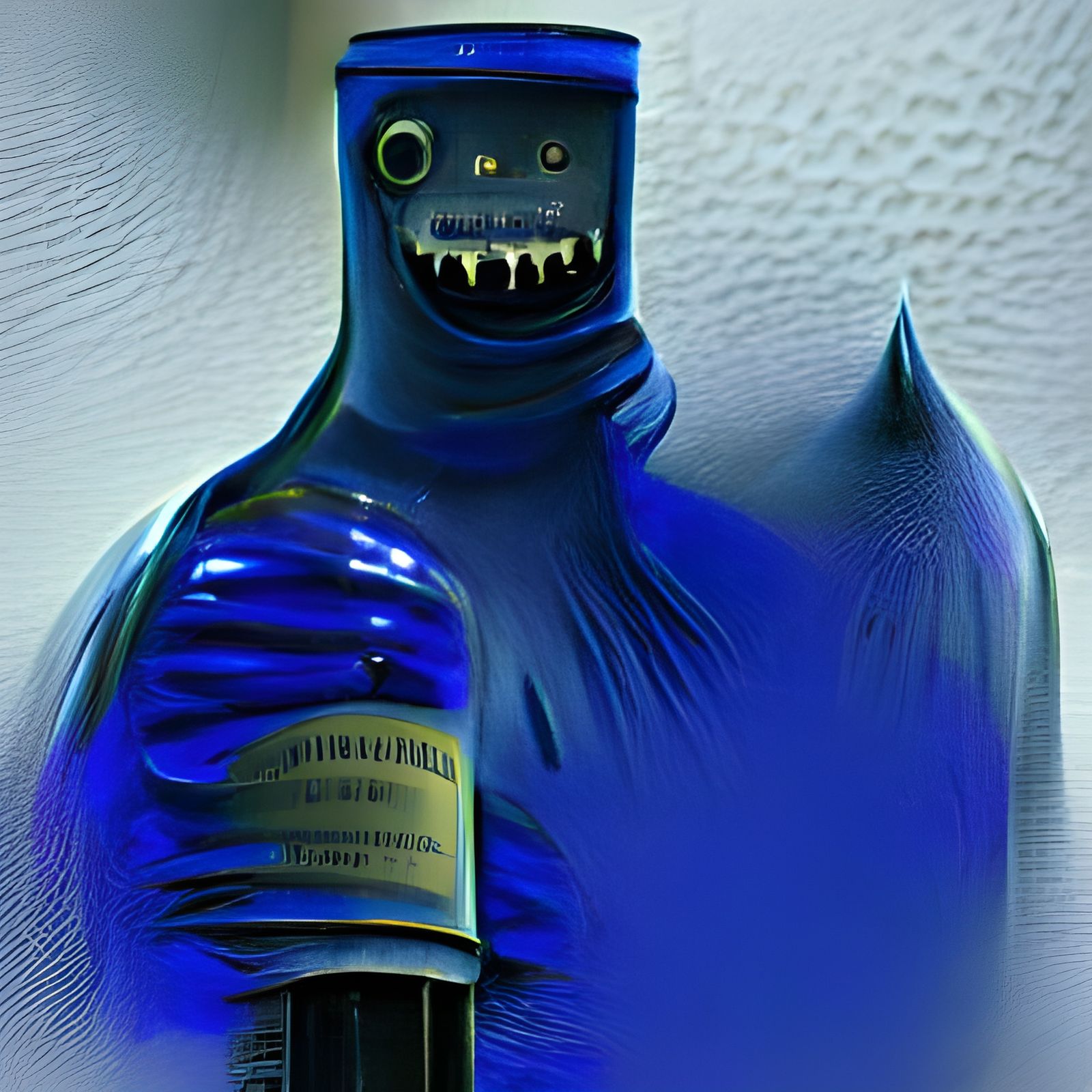 Bottle of blue nightmares - AI Generated Artwork - NightCafe Creator