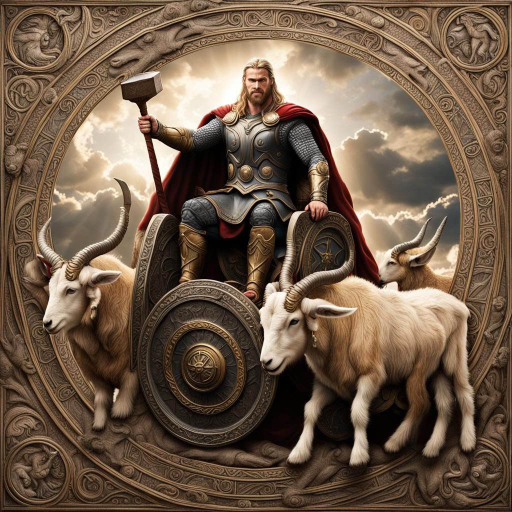 A portrait of the Aesir god thor - AI Generated Artwork - NightCafe Creator