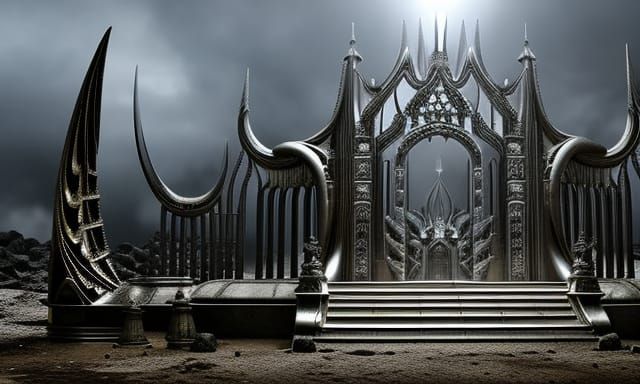 Goth gate - AI Generated Artwork - NightCafe Creator