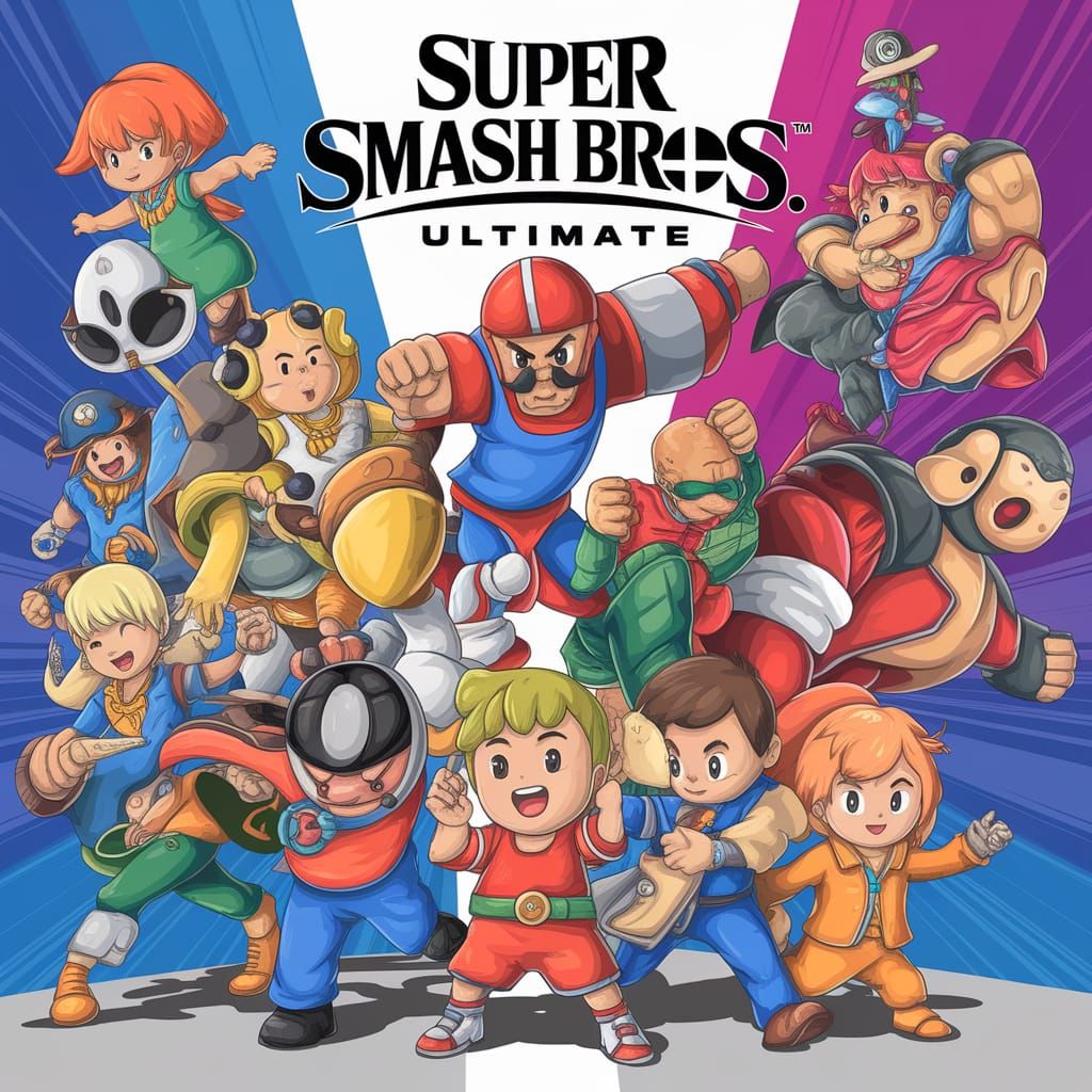 Retro-Futuristic Character Roster in a Classic Arc... - AI Art