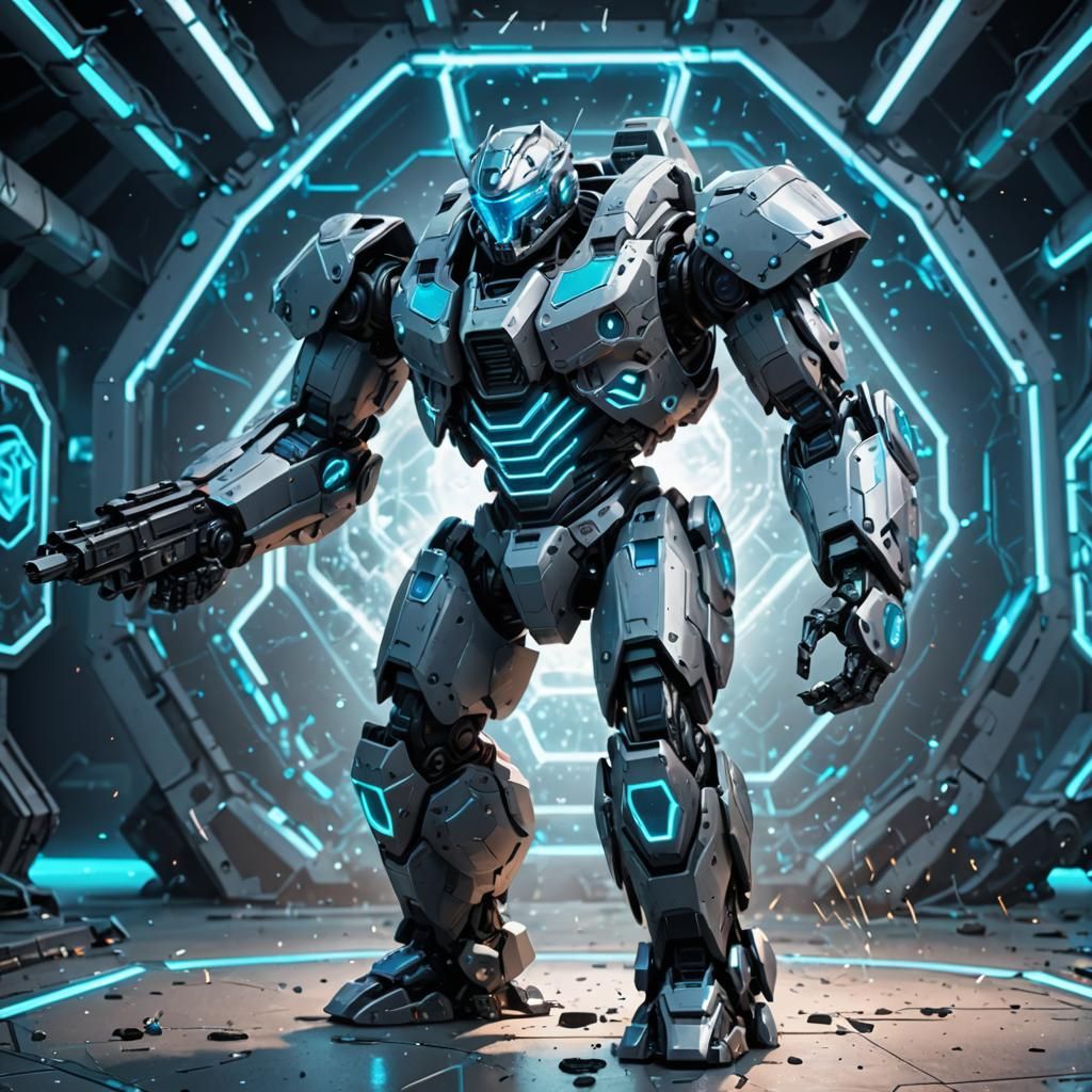 Mechabot - B - AI Generated Artwork - NightCafe Creator