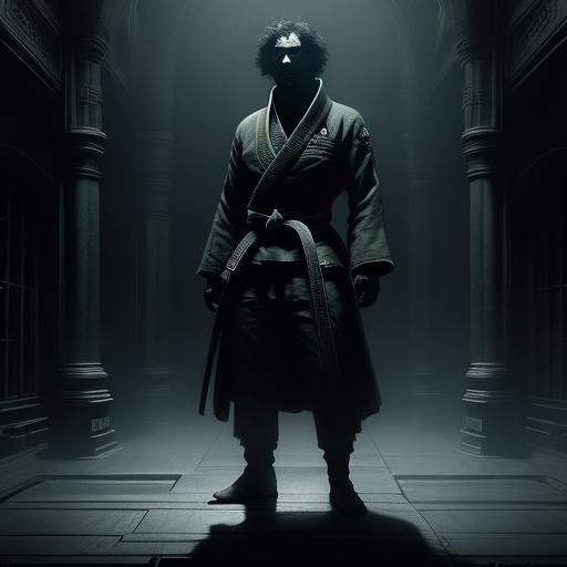 A Judo Master in a Dark Dojo - AI Generated Artwork - NightCafe Creator