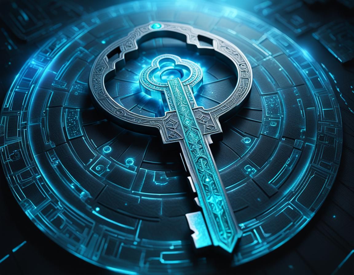 KEYS - A Holographic Key to the Digital World - AI Generated Artwork ...