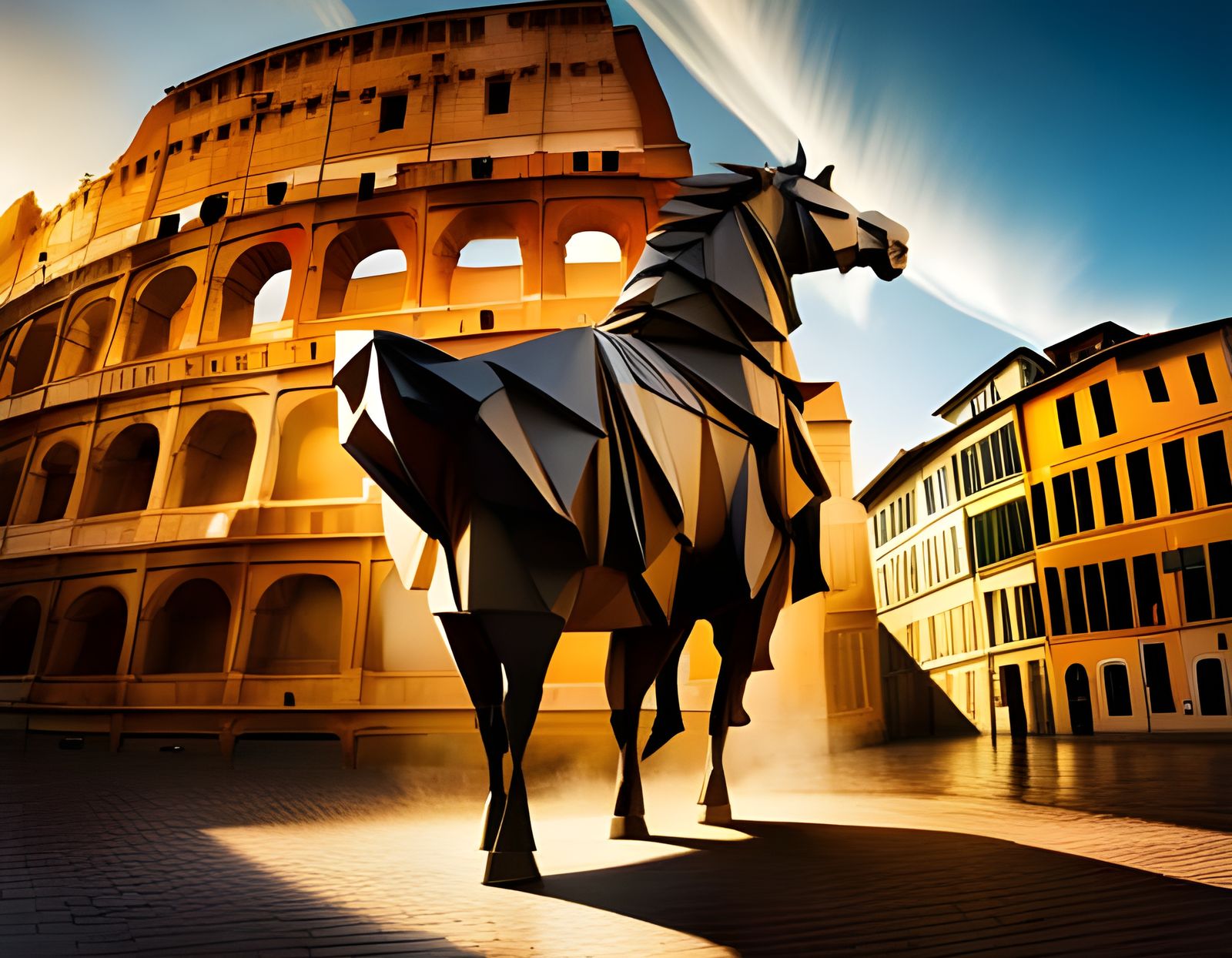 “Roman” the Streets - AI Generated Artwork - NightCafe Creator