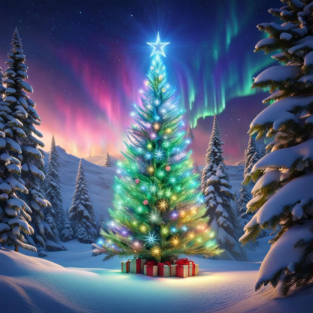 Magical North Pole Christmas - AI Generated Artwork - NightCafe Creator