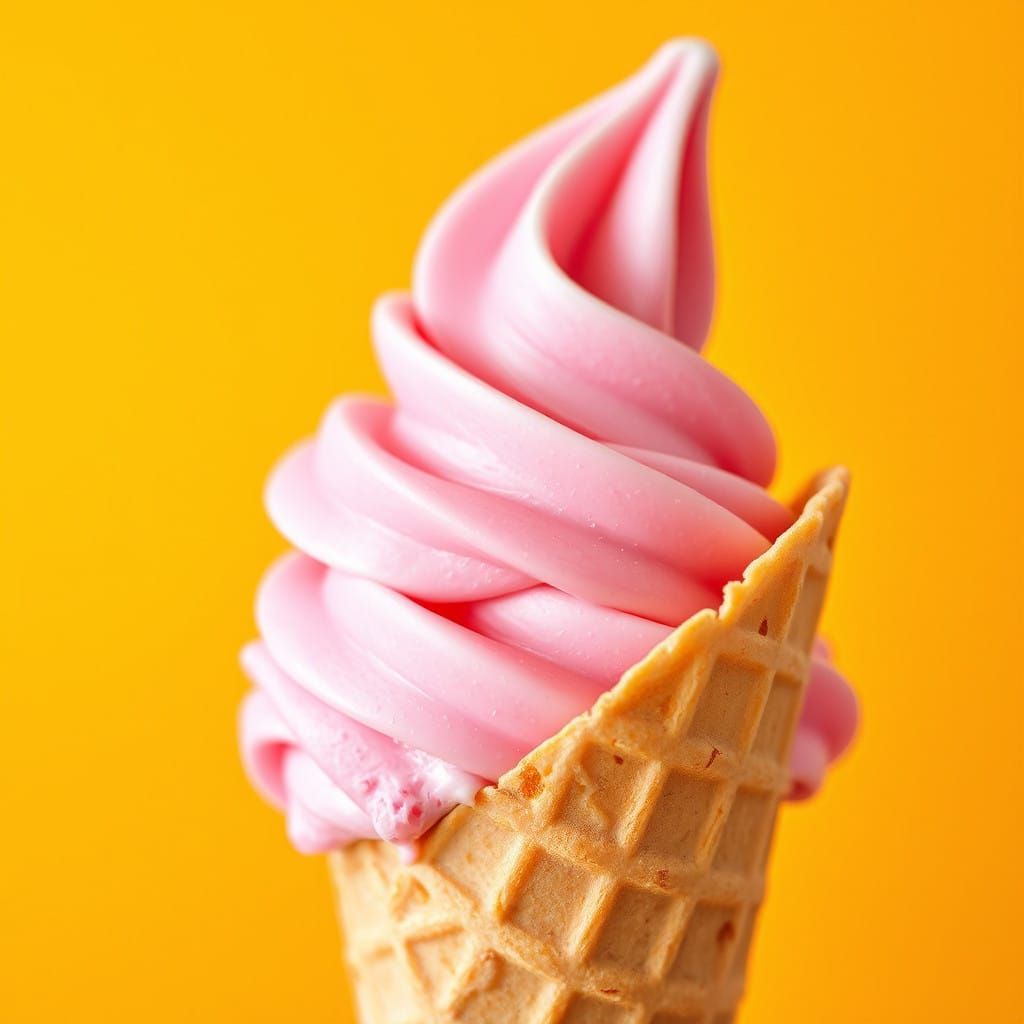 Pink Soft Serve Icecream - Pink Soft Serve Icecream