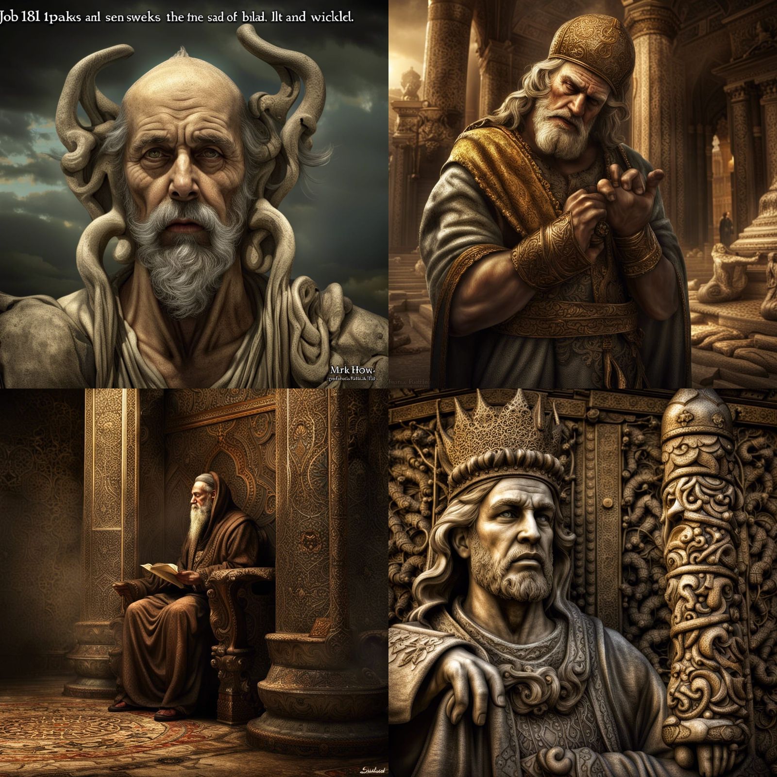 Job 18 Bildad Speaks: God Punishes the Wicked [1] Then answered Bildad ...