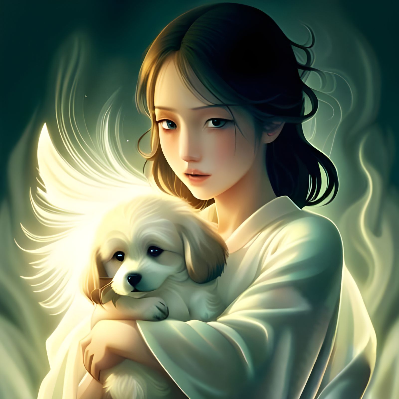 Spirit Girl - AI Generated Artwork - NightCafe Creator