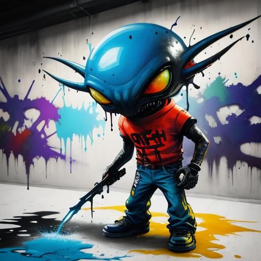 Splash Alien 2 - AI Generated Artwork - NightCafe Creator