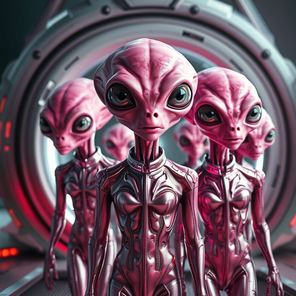Close Encounters Of A Pink Kind - Pink Aliens Emerge from Sp...