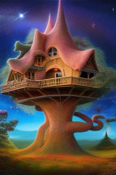 Furry Treehouse - AI Generated Artwork - NightCafe Creator