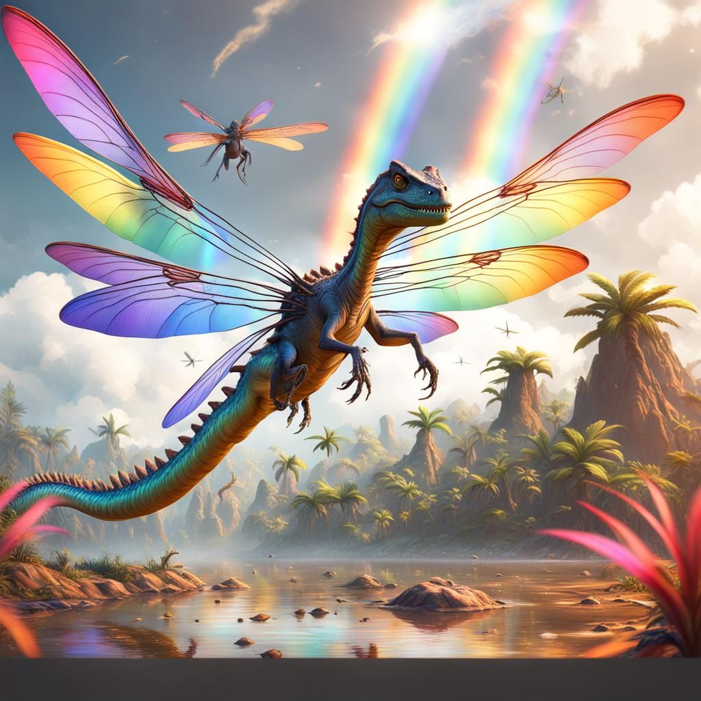 Dino fly - AI Generated Artwork - NightCafe Creator