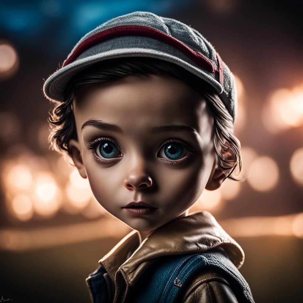 Eleven (Stranger Things) - AI Generated Artwork - NightCafe Creator