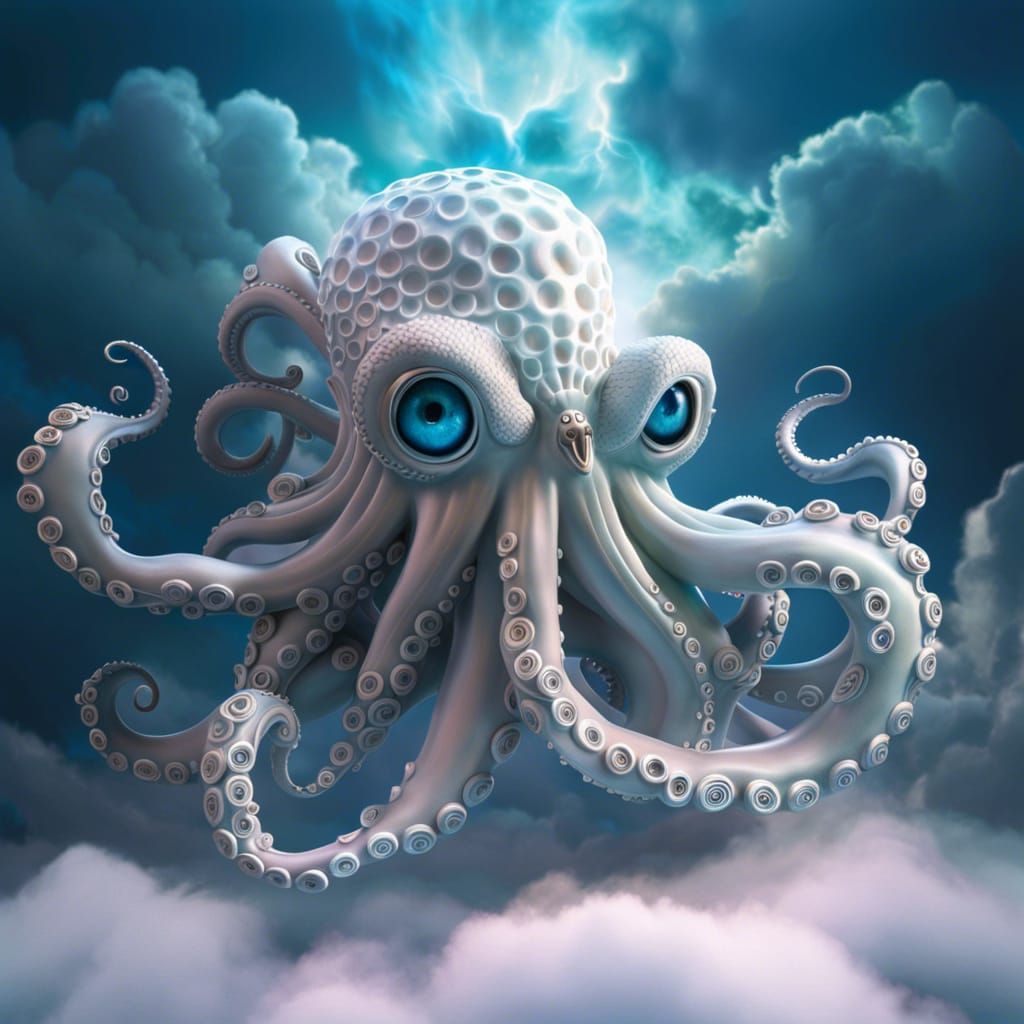 Cloud Octopus - AI Generated Artwork - NightCafe Creator