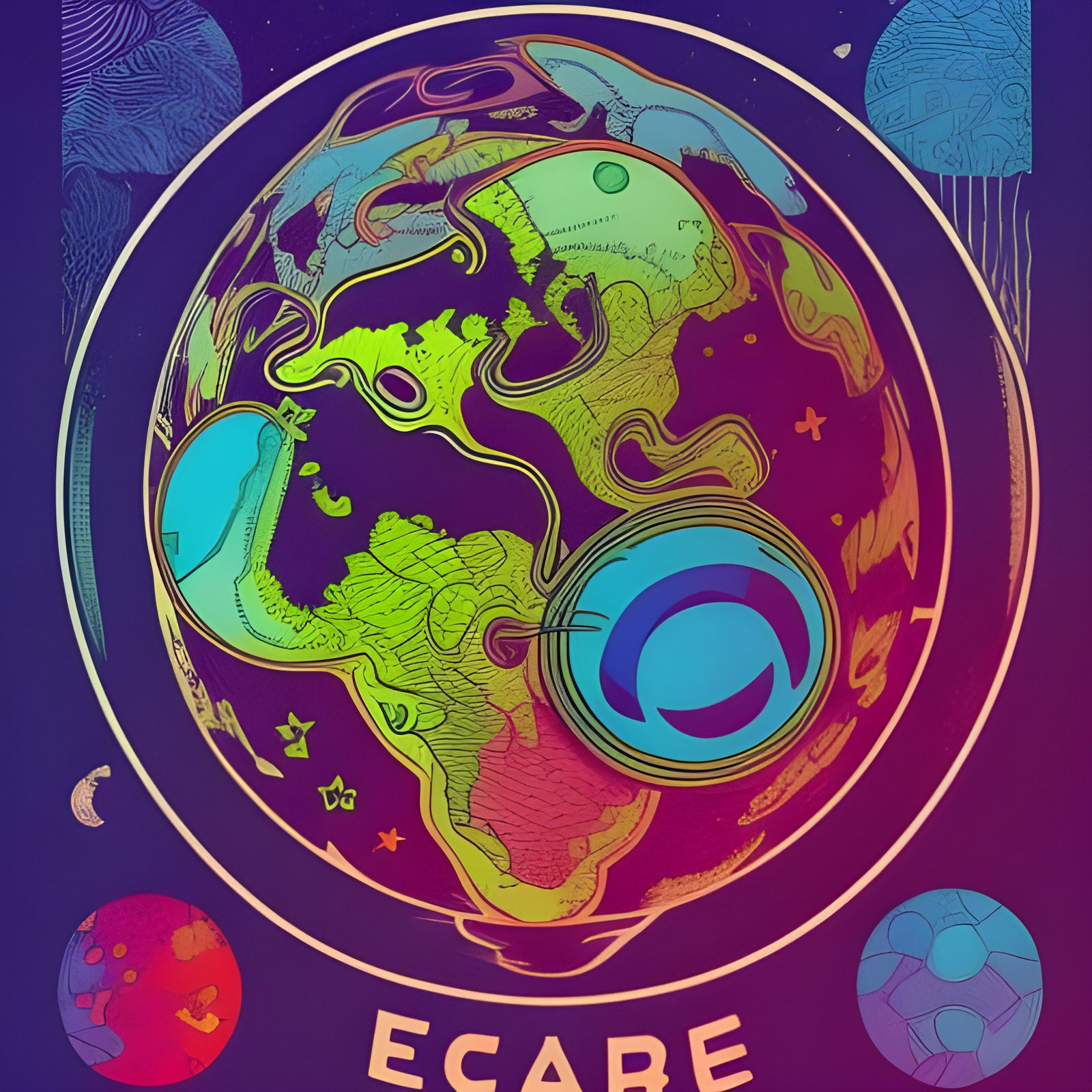Hippie Earth - AI Generated Artwork - NightCafe Creator