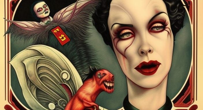 "Money" epic eerie depression era poster art by Amanda Sage Gerald Brom ...