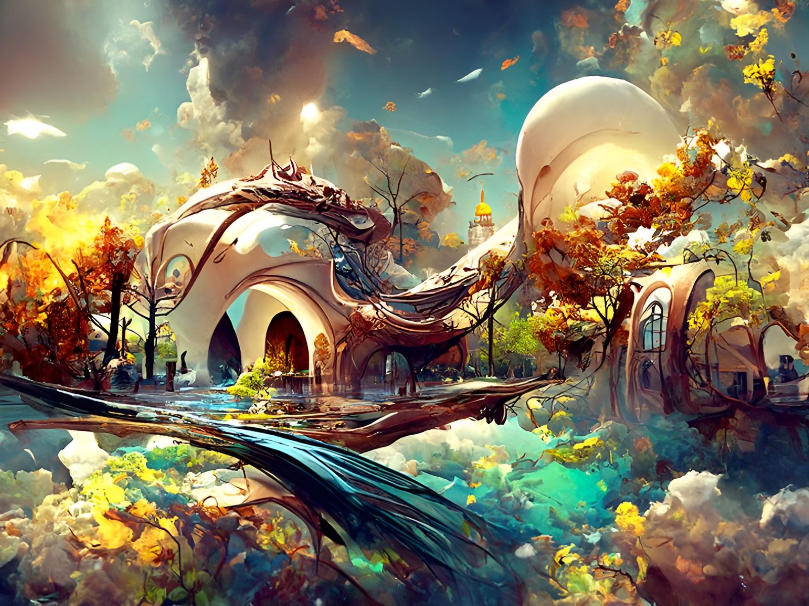 Fantasy Dreamscape II - AI Generated Artwork - NightCafe Creator