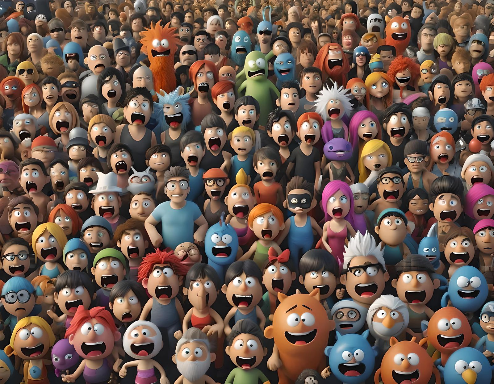 wacky people! - AI Generated Artwork - NightCafe Creator