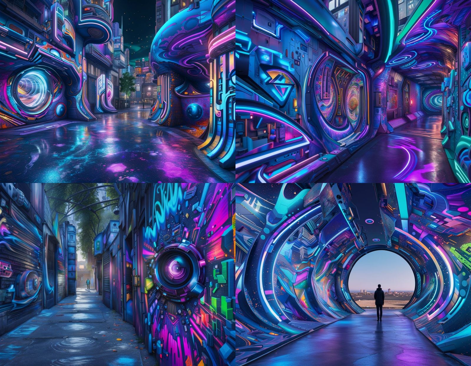 Happily gazing into infinity - AI Generated Artwork - NightCafe Creator