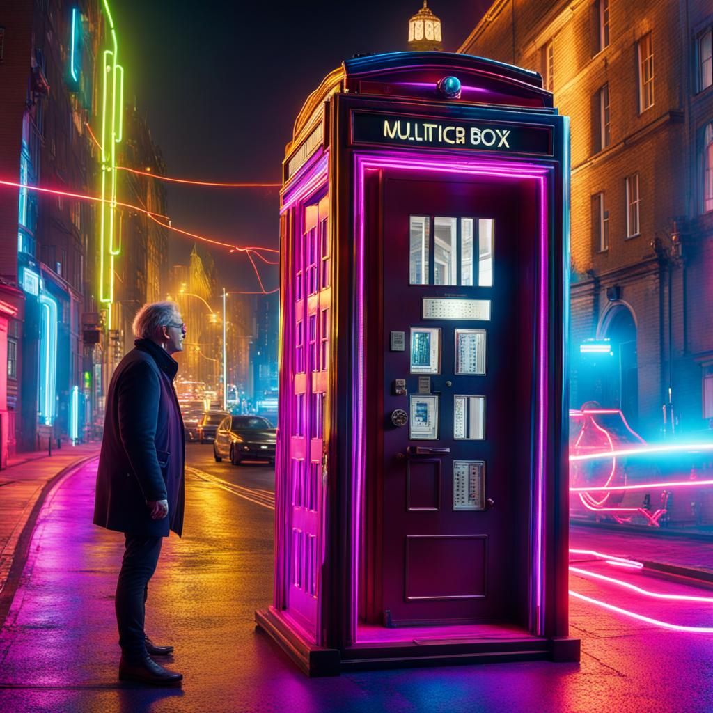 8K, Hyperreal, Vivid, "Multicolour Neon", Futuristic, Shiny, "Chrome ...