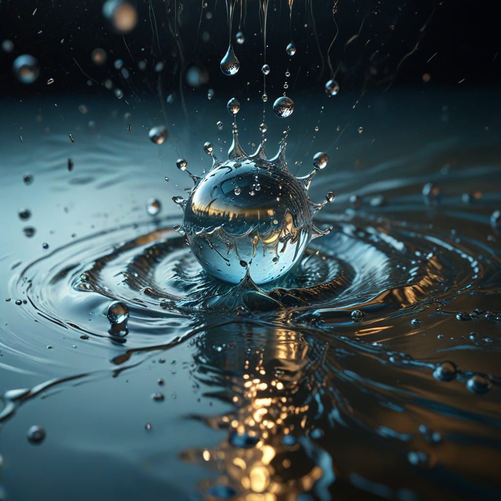 Ethereal Water Sprite in Hyper-Surrealistic Digita... - AI Art