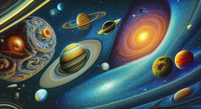 Planets - AI Generated Artwork - NightCafe Creator