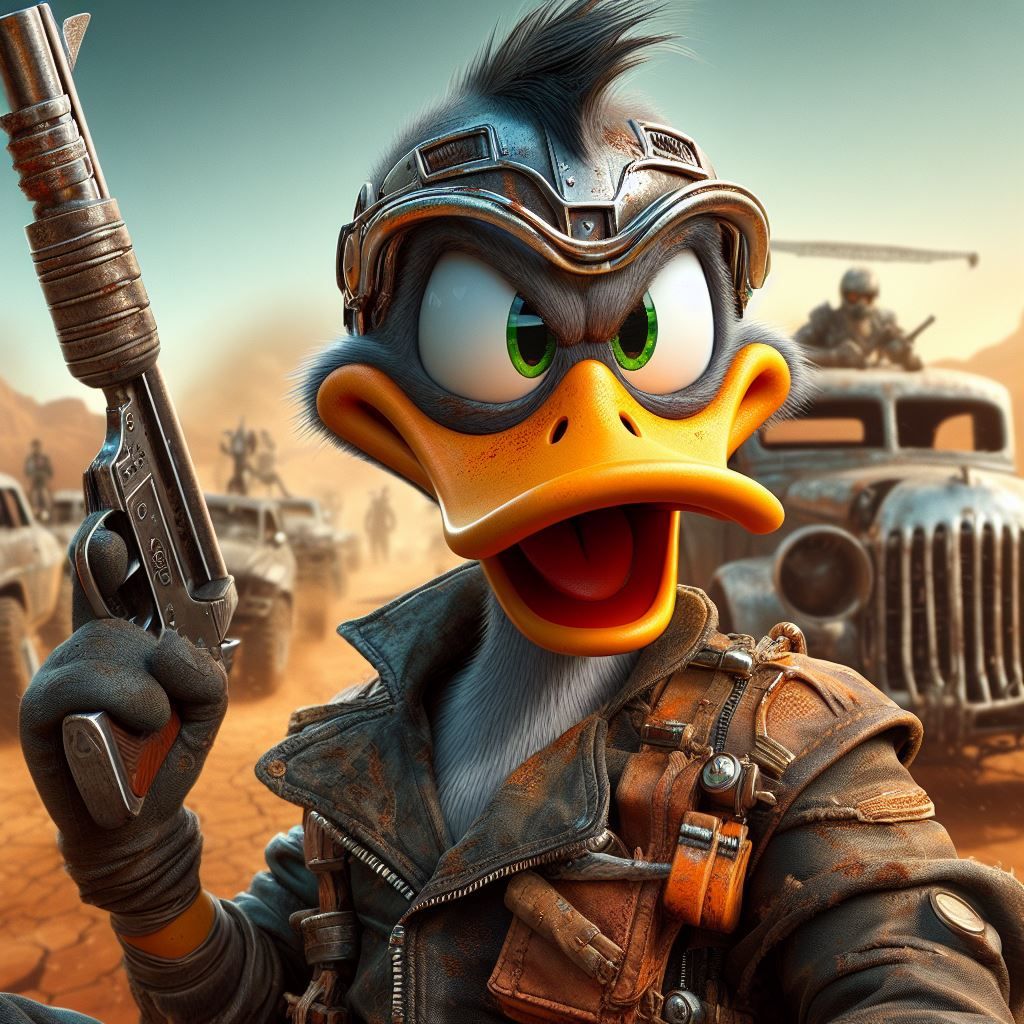 Mad Daffy Beyond Thunderdome - AI Generated Artwork - NightCafe Creator