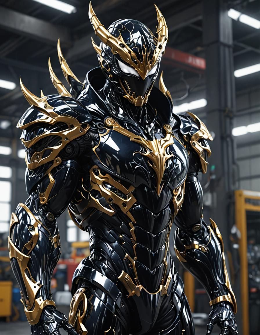 Symbiote knight - AI Generated Artwork - NightCafe Creator