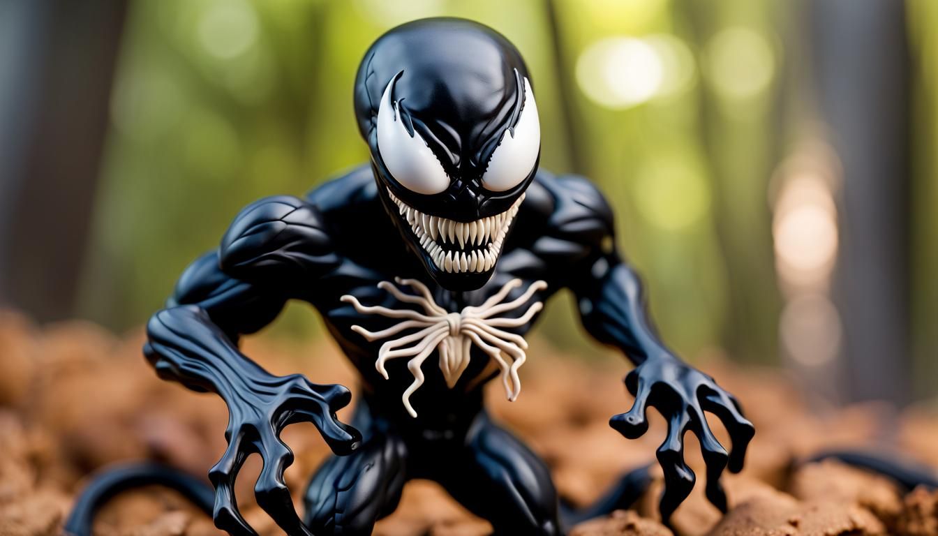 Ultra hyper photo realistic Venom symbiote Funko pop bobble head ...