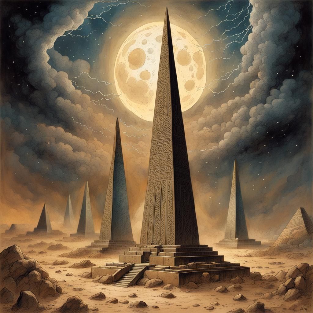 Pyramids - AI Generated Artwork - NightCafe Creator