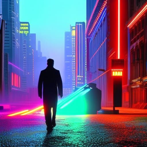 blade runner neon - AI Generated Artwork - NightCafe Creator