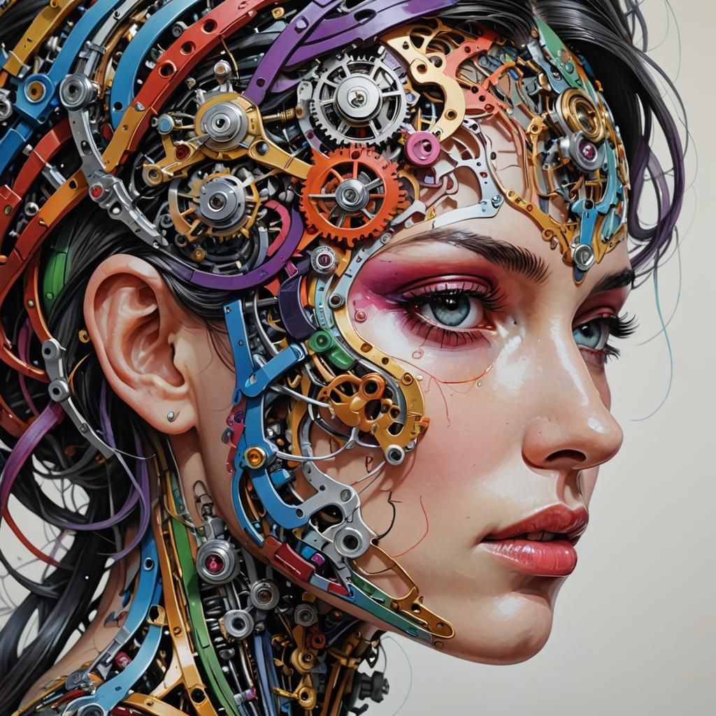 detailed mechanical anatomy of the human - AI Generated Artwork ...