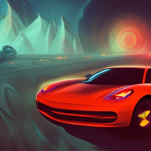 Fast car - AI Generated Artwork - NightCafe Creator
