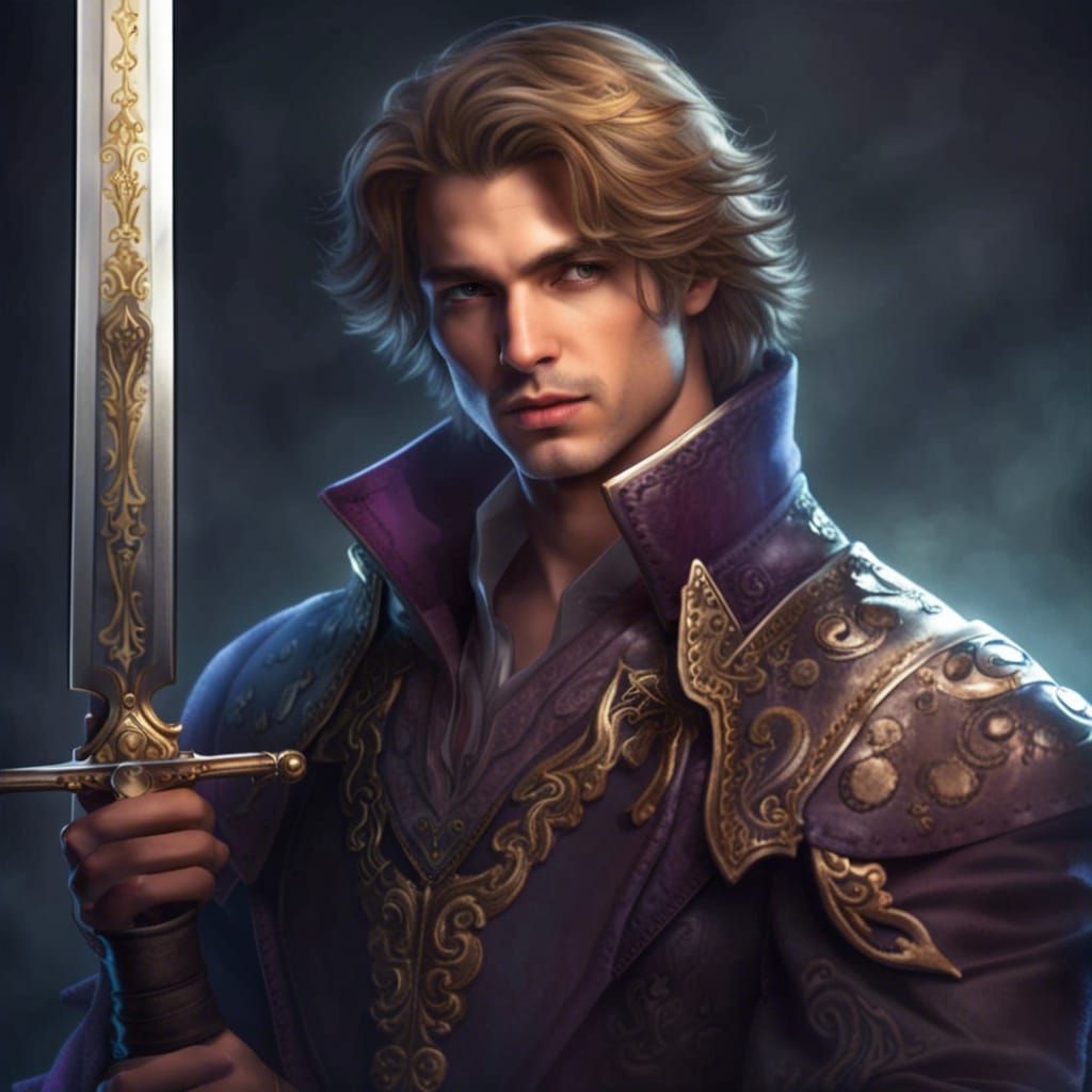 handsome prince with sword - AI Generated Artwork - NightCafe Creator