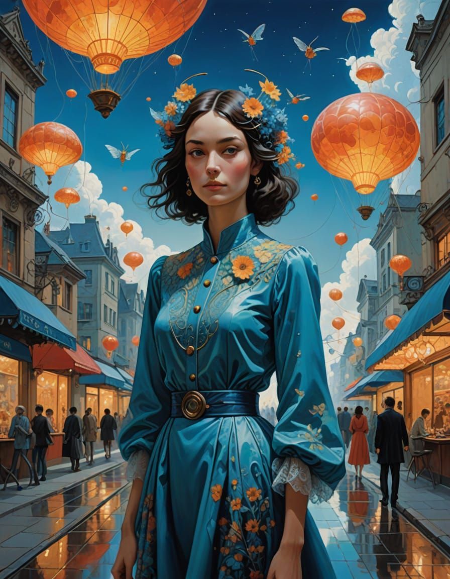 Ethereal Dreamscape: Whimsical Artists Soar Throug... - AI Art