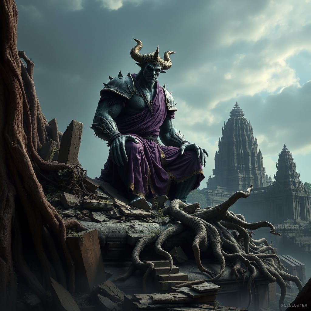 THE DEMON - Gothic Horror King of Monsters in Ancient Temple...