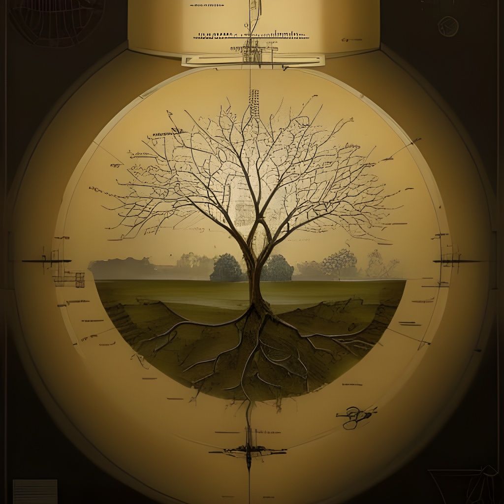 Schematics of a tree - AI Generated Artwork - NightCafe Creator