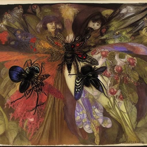 Noble beautiful vampire lords as pollinator insects Pollinator vampire ...