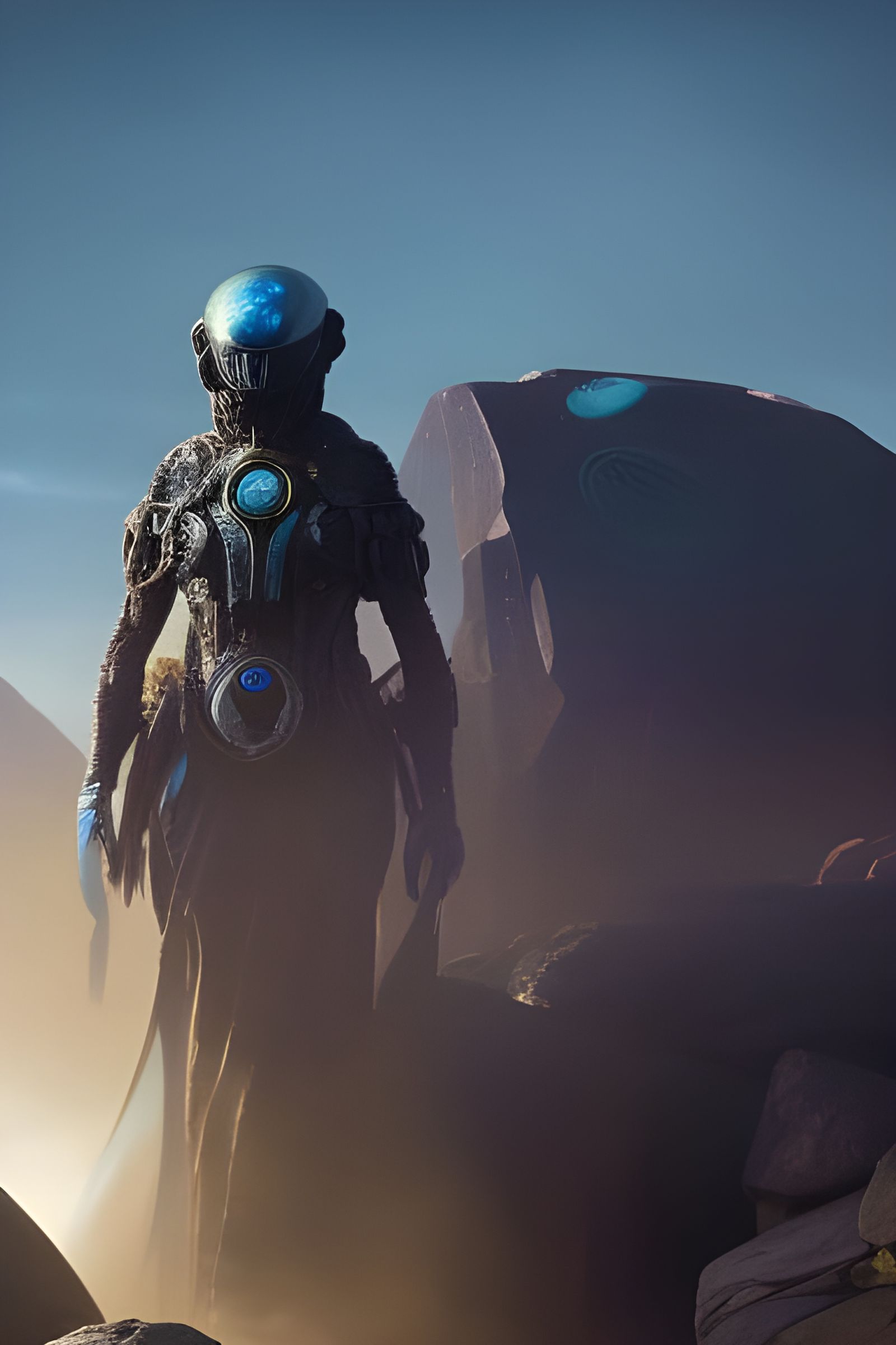 Alien Outpost: The unexpected meeting - AI Generated Artwork ...