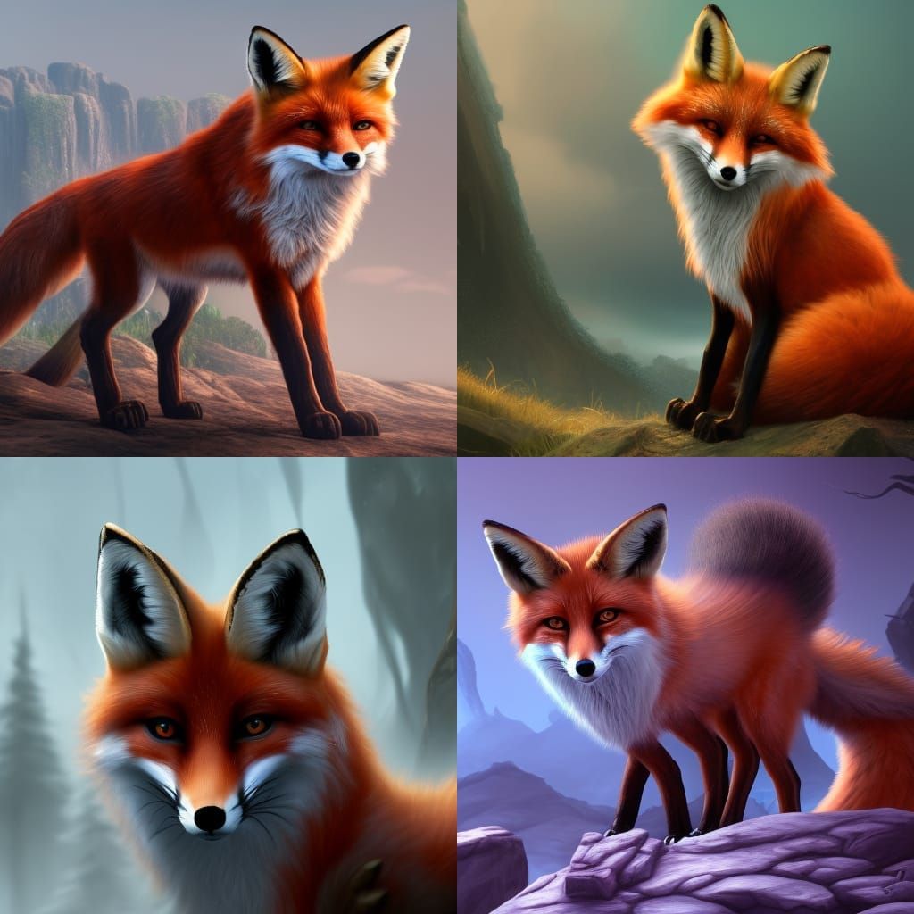 Mysterious fox - AI Generated Artwork - NightCafe Creator