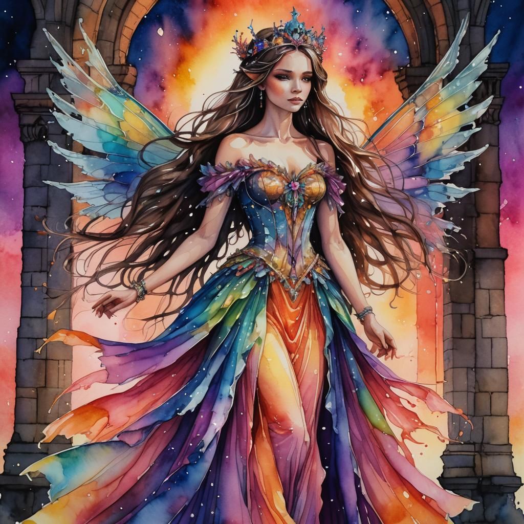 Colorful Fae - AI Generated Artwork - NightCafe Creator
