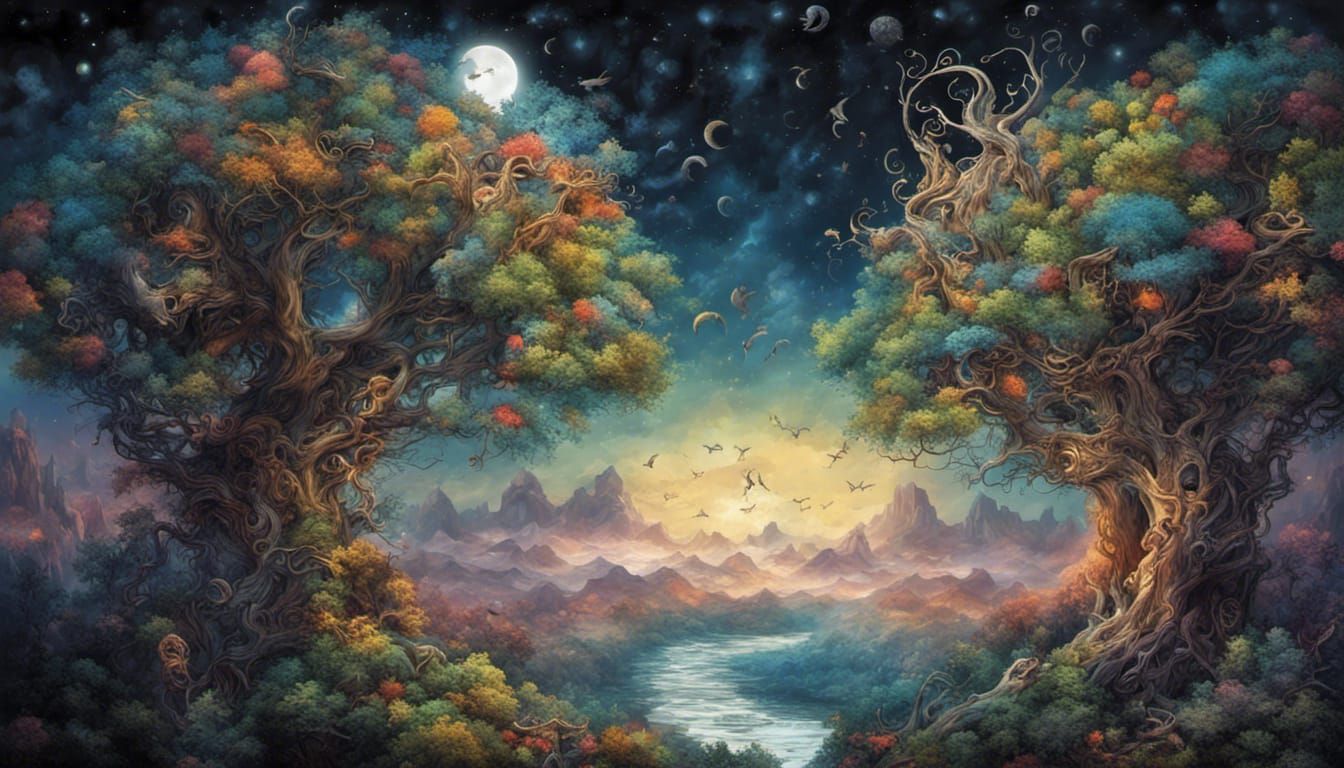 Beautiful World ♡ - AI Generated Artwork - NightCafe Creator