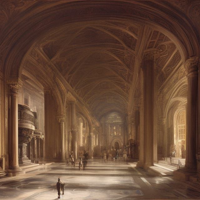 Gigantic Circular Portal - AI Generated Artwork - NightCafe Creator